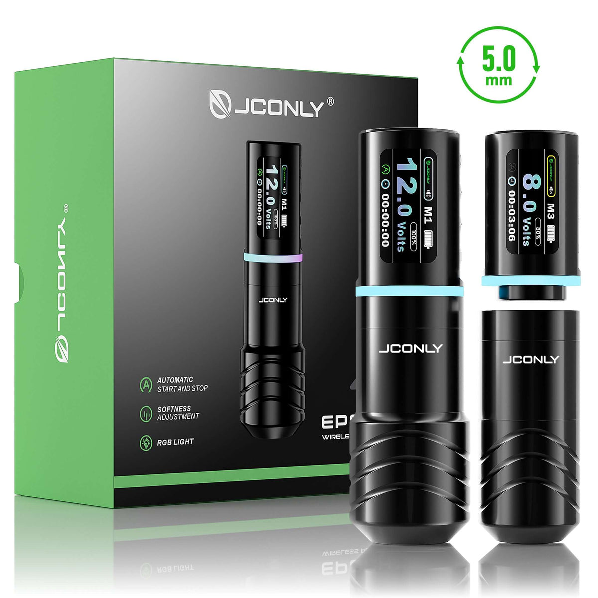 JCONLY Wireless Tattoo Pen Machine 5.0 MM Strokes | Epoch R4