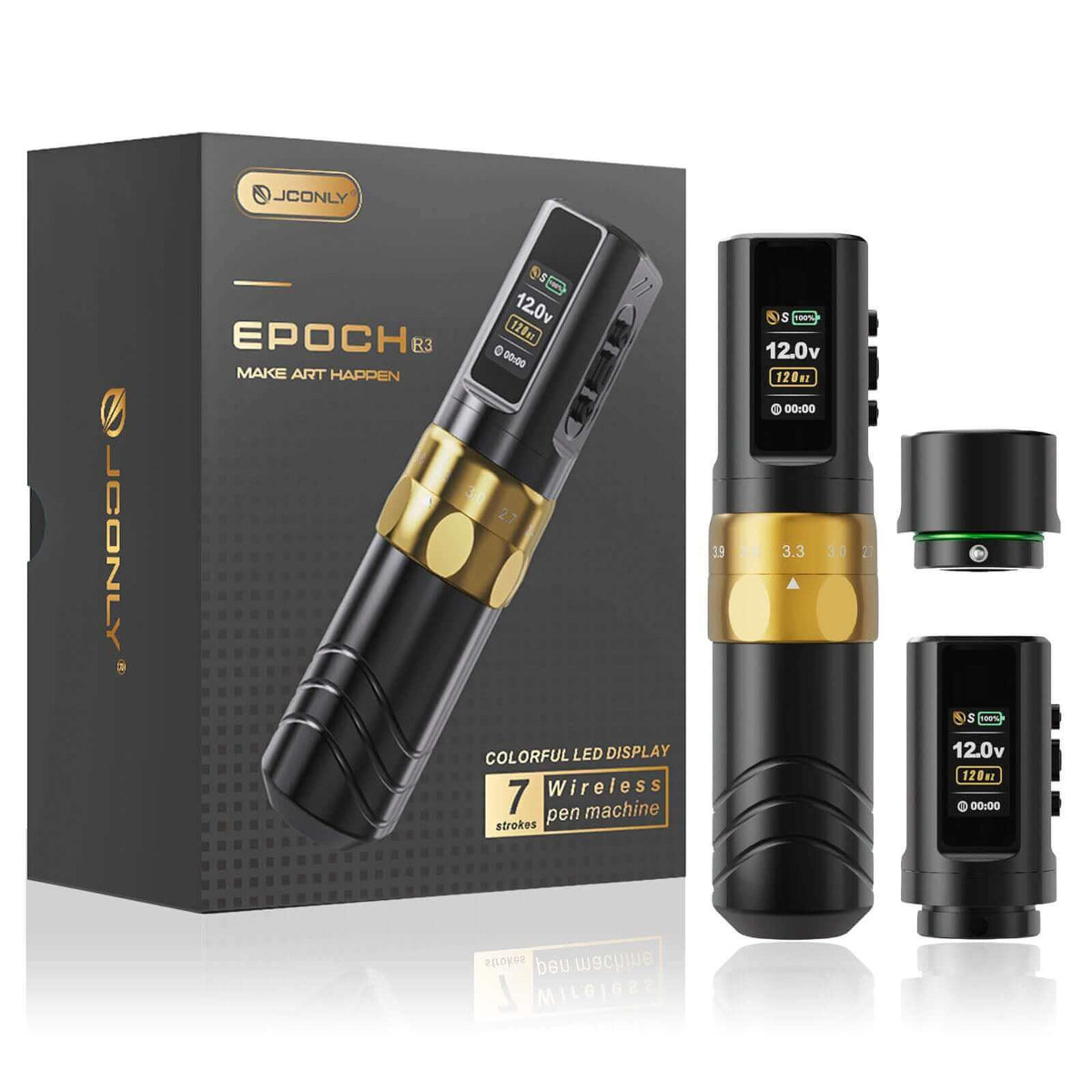 JCONLY EPOCH Wireless Pen Machine 2 Battery Pack （Black）